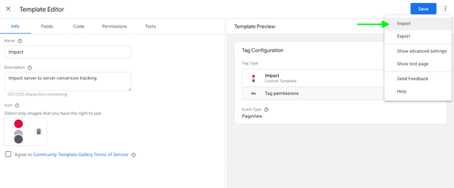 How to set up Impact server to server conversion tracking - Stape