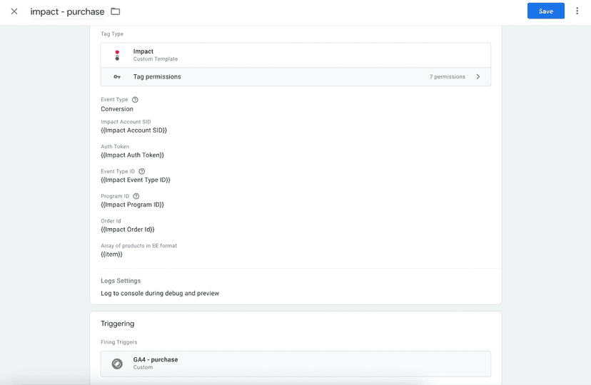 How to set up Impact server to server conversion tracking - Stape