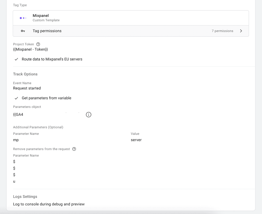 How to Set Up Mixpanel Tag for Server Google Tag manager - Stape