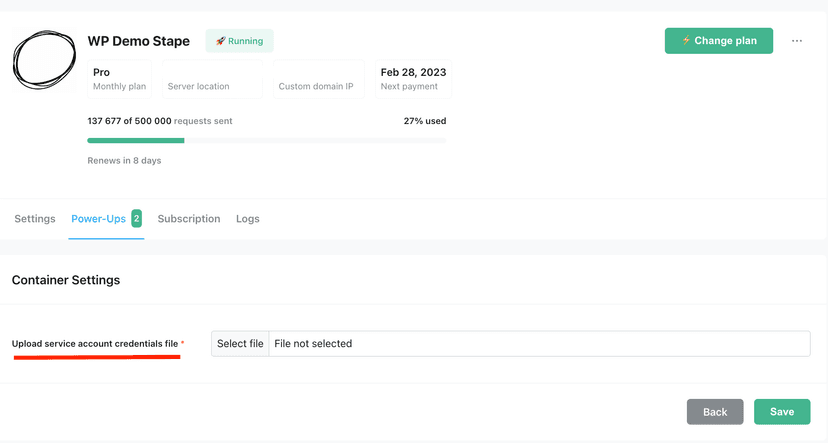 How to connect your Google Service Account to Stape