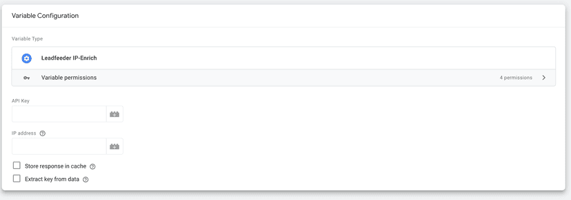 Leadfeeder IP-Enrich Variable for server Google Tag Manager - Stape