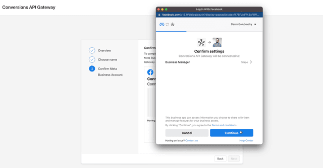 Private Multi Account Cluster for Meta Conversions API Gateway - Stape