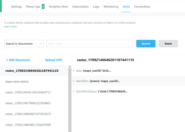 New Stape store feature from Stape