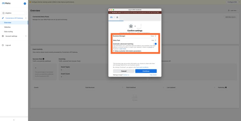 How to set up Meta Conversions API Gateway - Stape