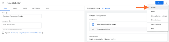 Duplicate Transaction Checker variable for GTM server container