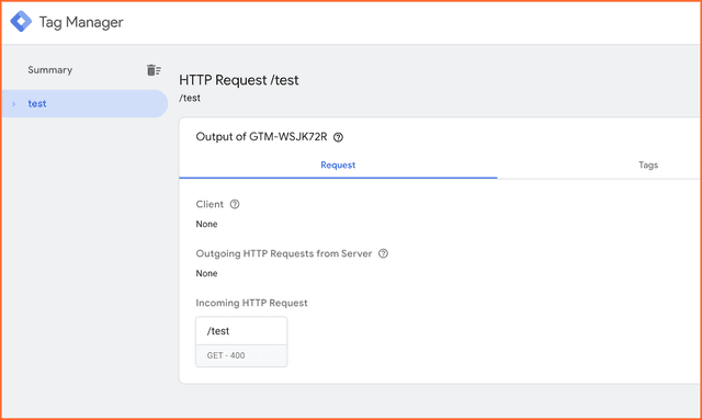 Server GTM container is not receiving requests - solution