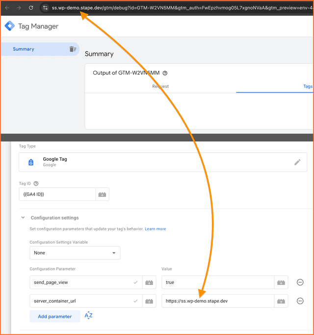 Server GTM container is not receiving requests - solution