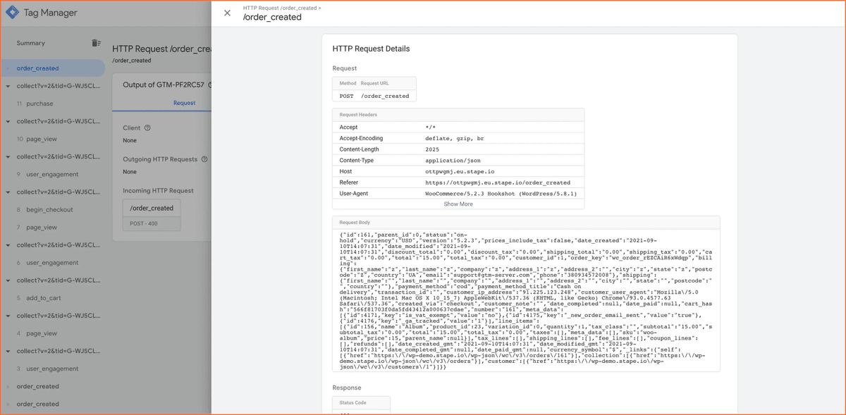 Send data from CRM to Facebook conversion API using webhooks - Stape