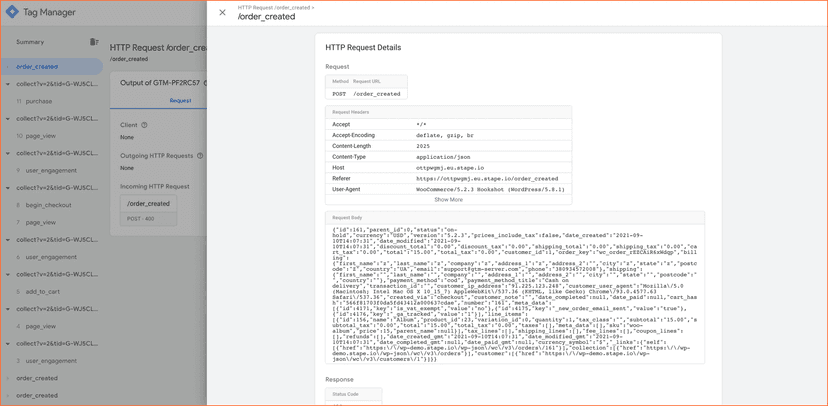 Send data from CRM to Facebook conversion API using webhooks - Stape