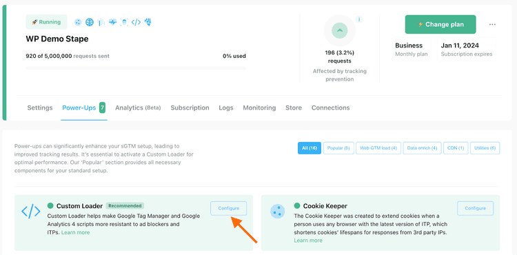 Modify request path with web GTM and GA4 - Stape
