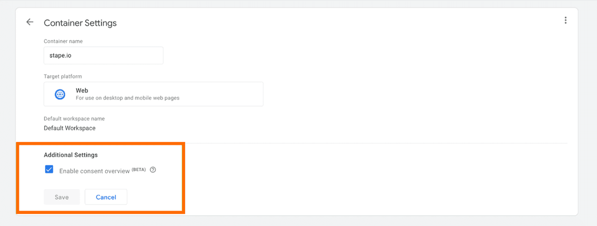 Consent mode in server Google Tag Manager - Stape