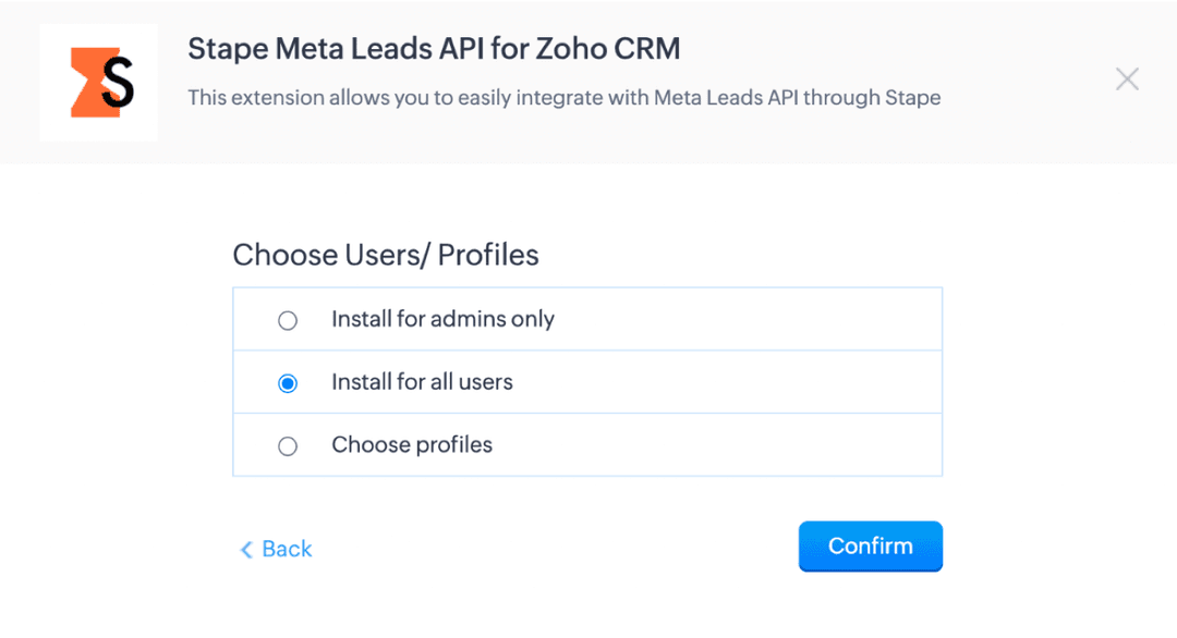 How to set up Meta Conversions API for Zoho CRM with Stape’s app