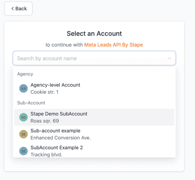 How to set up Meta Conversions API for HighLevel CRM with Stape’s app