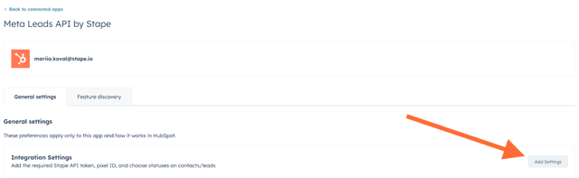 How to send data from HubSpot to Meta with Stape’s app