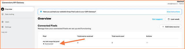 How to Configure Snapchat Conversions API Gateway | Stape
