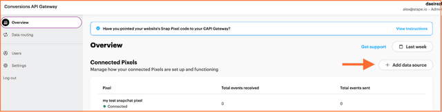 How to Configure Snapchat Conversions API Gateway | Stape