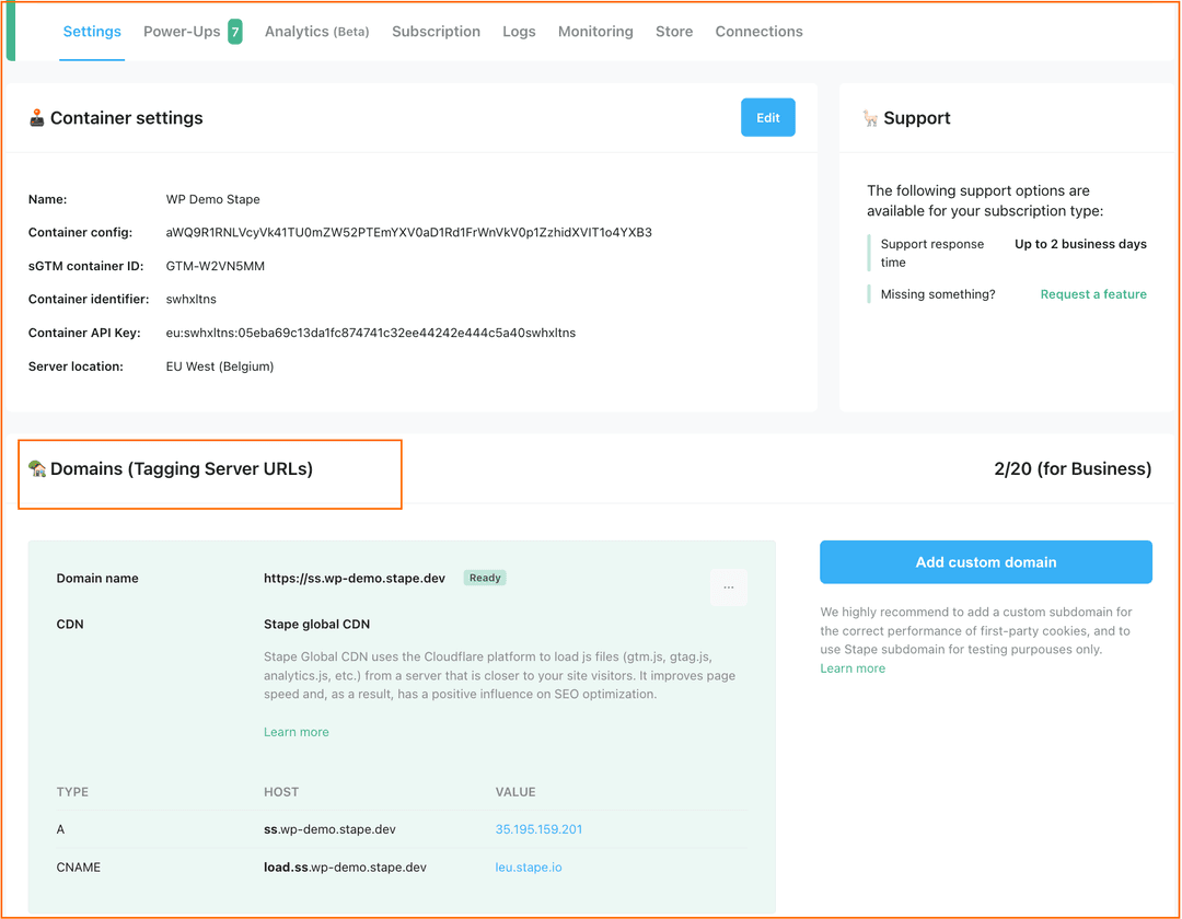 Fixing custom subdomain verification issues | Stape
