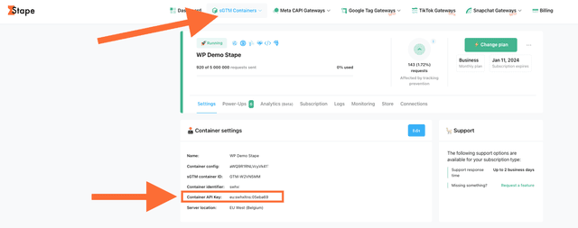 How to Find Stape Container API Key? | Stape