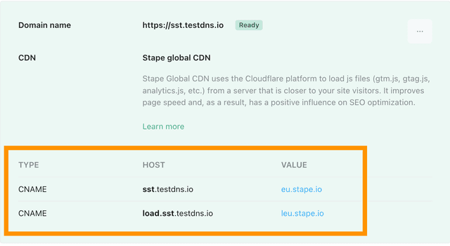 Set up custom domain for WordPress | Stape