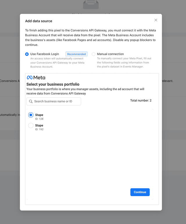 How to set up Meta Conversions API Gateway - Stape