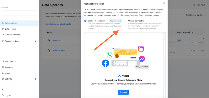 Add Meta CAPIG in Signals Gateway | Stape