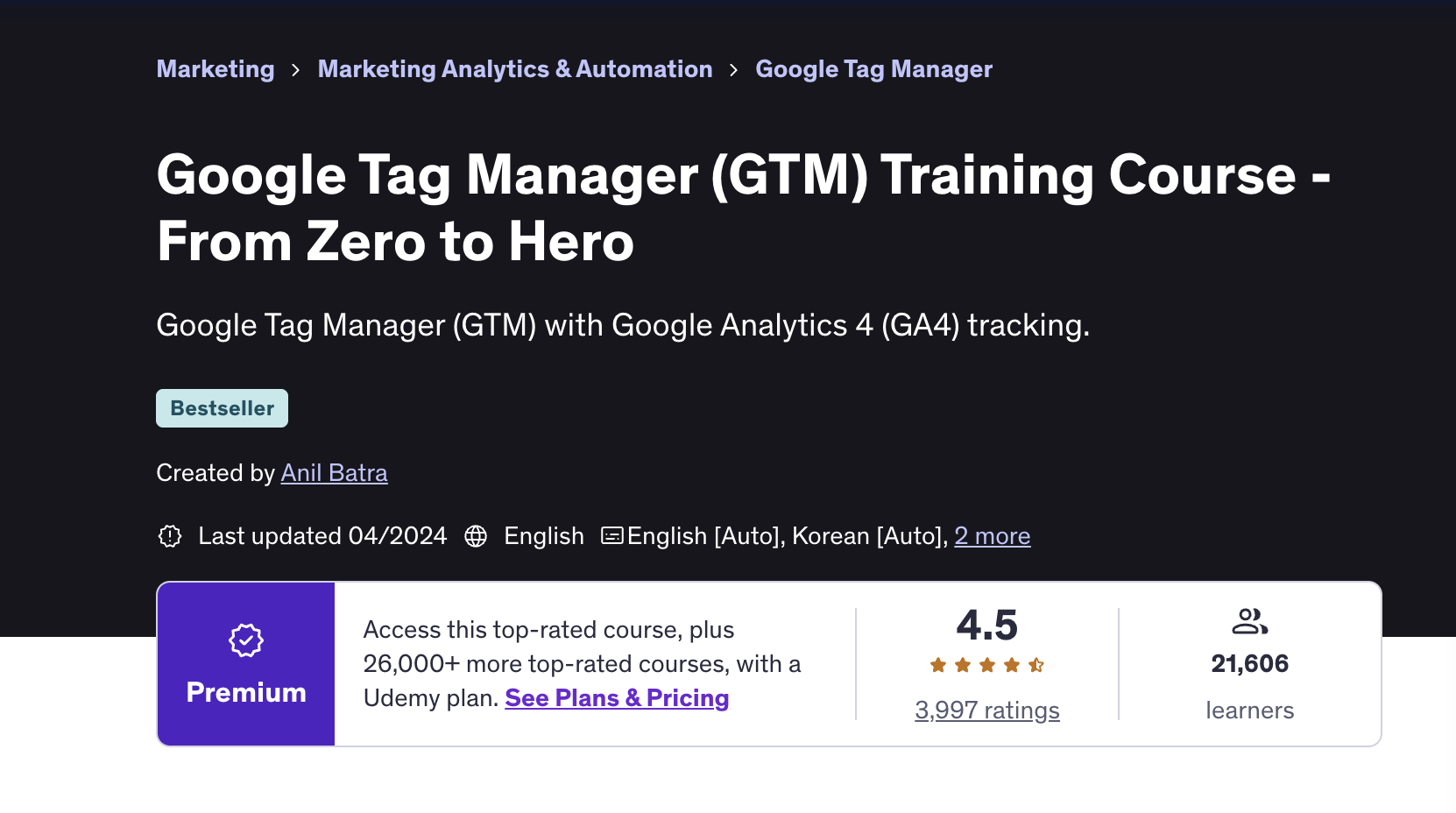 BEST Google Tag Manager Certifications
