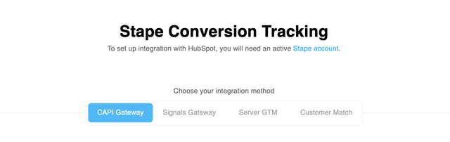 [HubSpot] Stape Conversion Tracking app by Stape | Stape